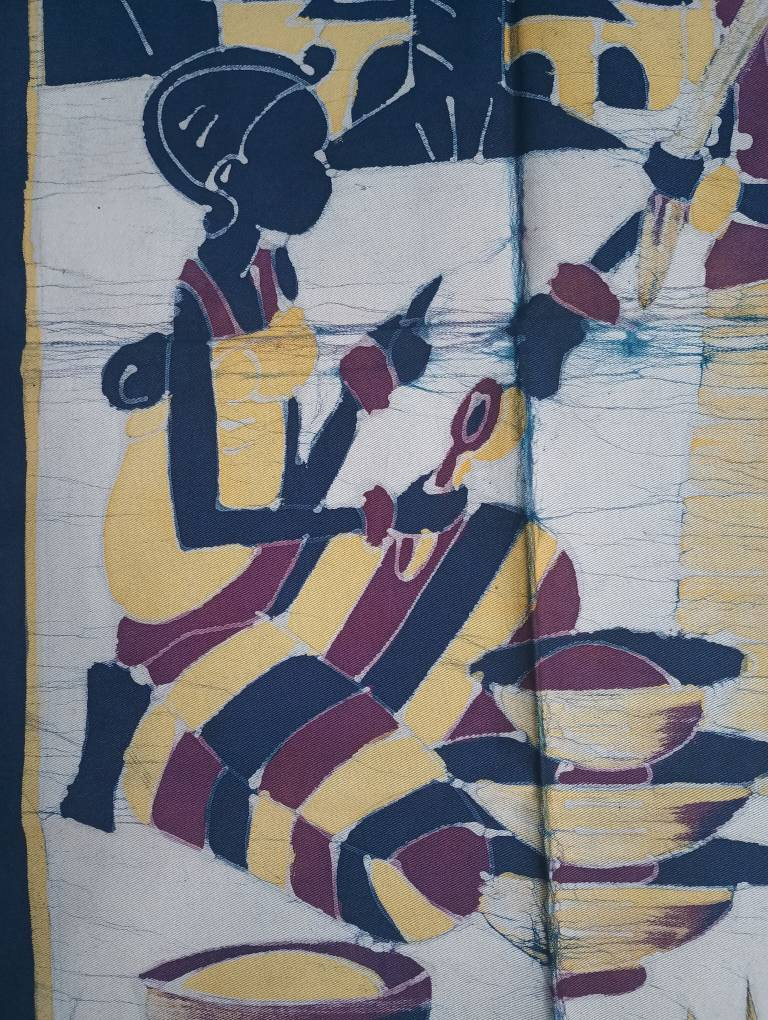 Batik Wall Hanging African Batik Fabric Handmade Batik Art - Etsy