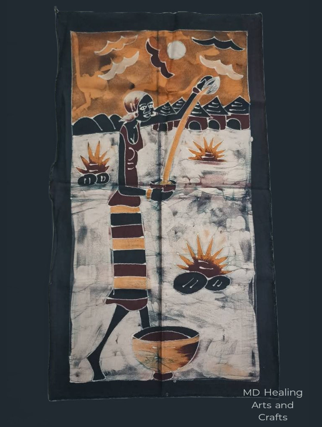 Batik Wall Hanging, Batique Wall Hanging,african Batik Art,vintage ...