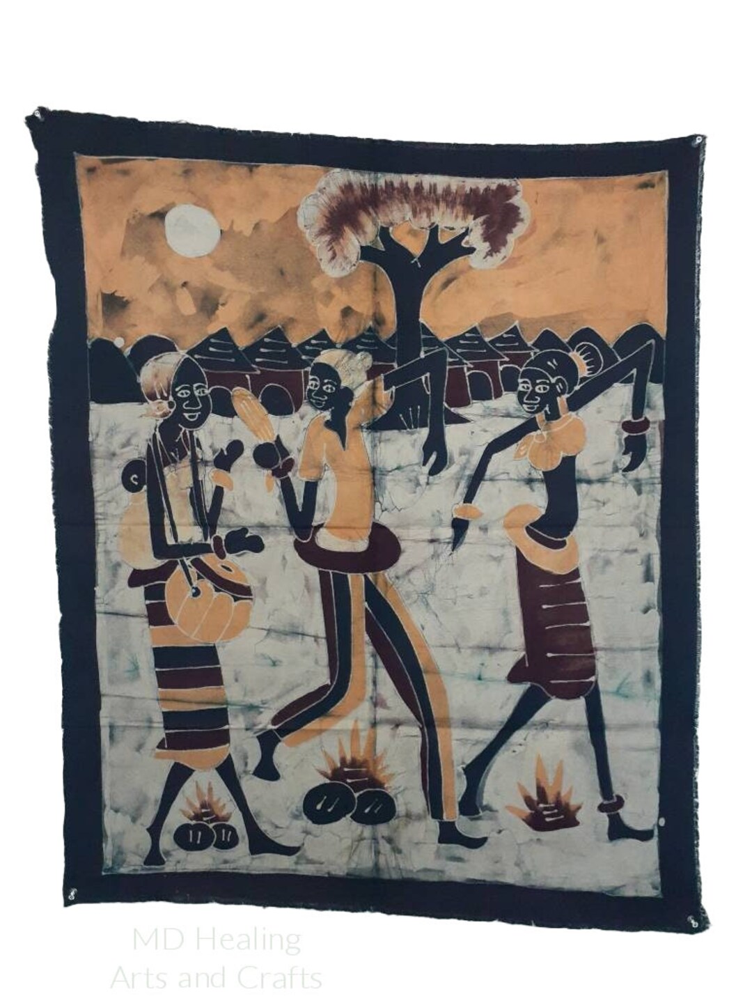 Batik Wall Hanging,batique Wall Hanging, African Batik Art, Batik Wall ...