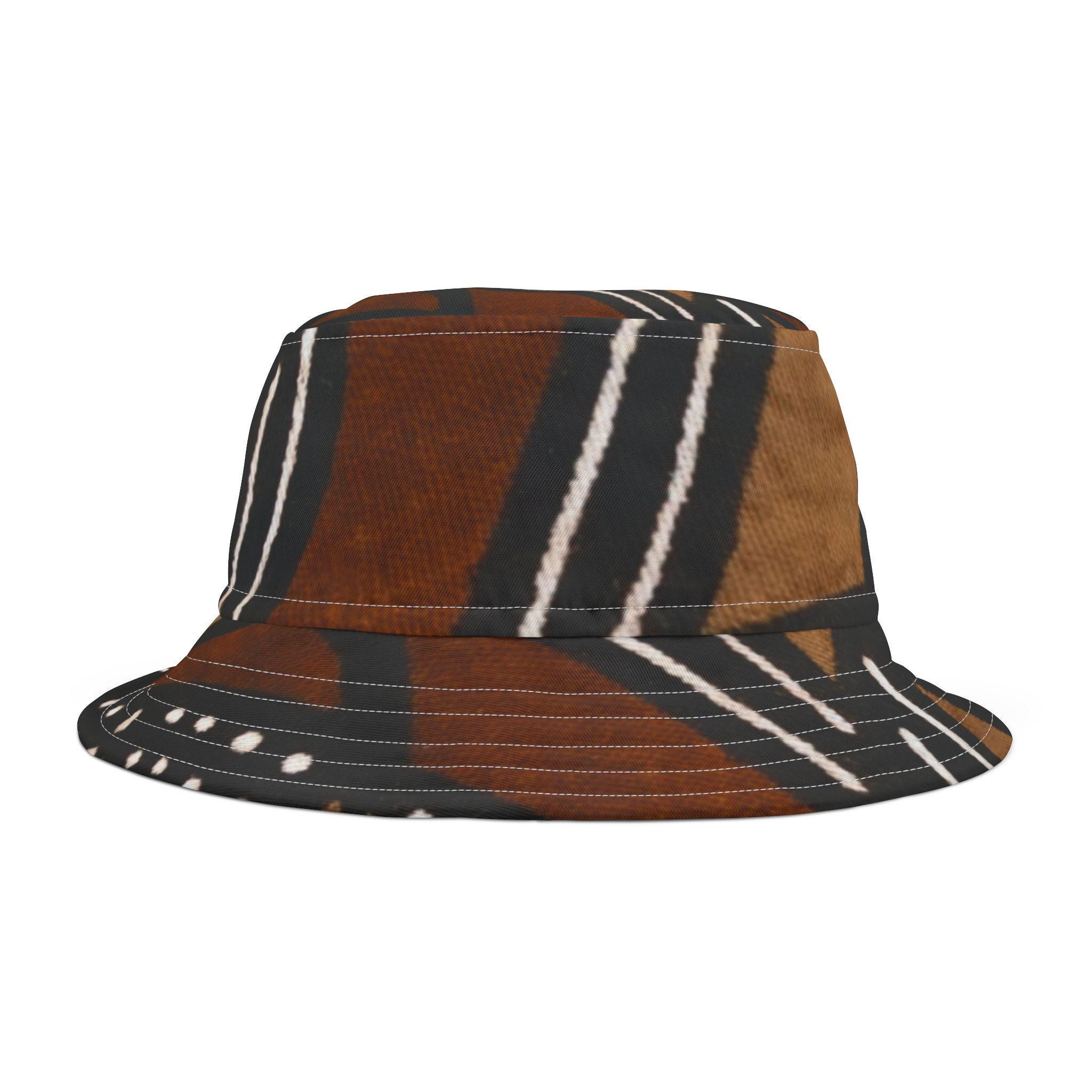 African Bucket Hat Made From Mud Clothes Print, Mud Clothes Prints ...