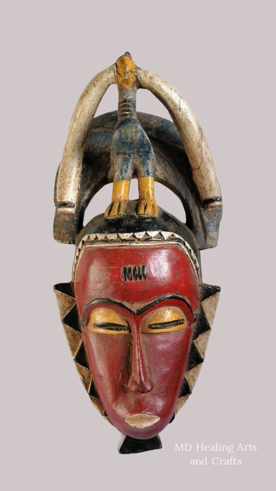 Guro Tribal Mask , African Tribal Mask ,home Decor, Office Decor, Ivory ...