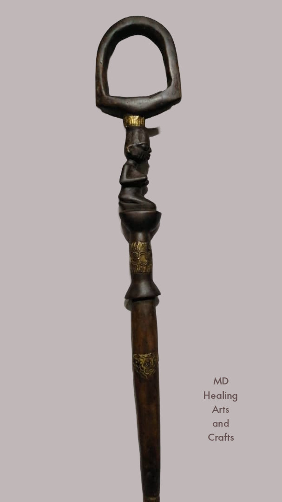 African Sculpture,old Oyo Staff of Dahomey Benin,antique Benin Staff ...