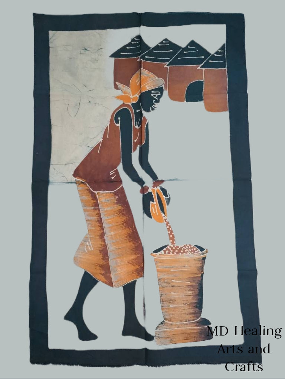 Batik Wall Hanging,batique Wall Hanging,african Batik Art,vintage Batik ...