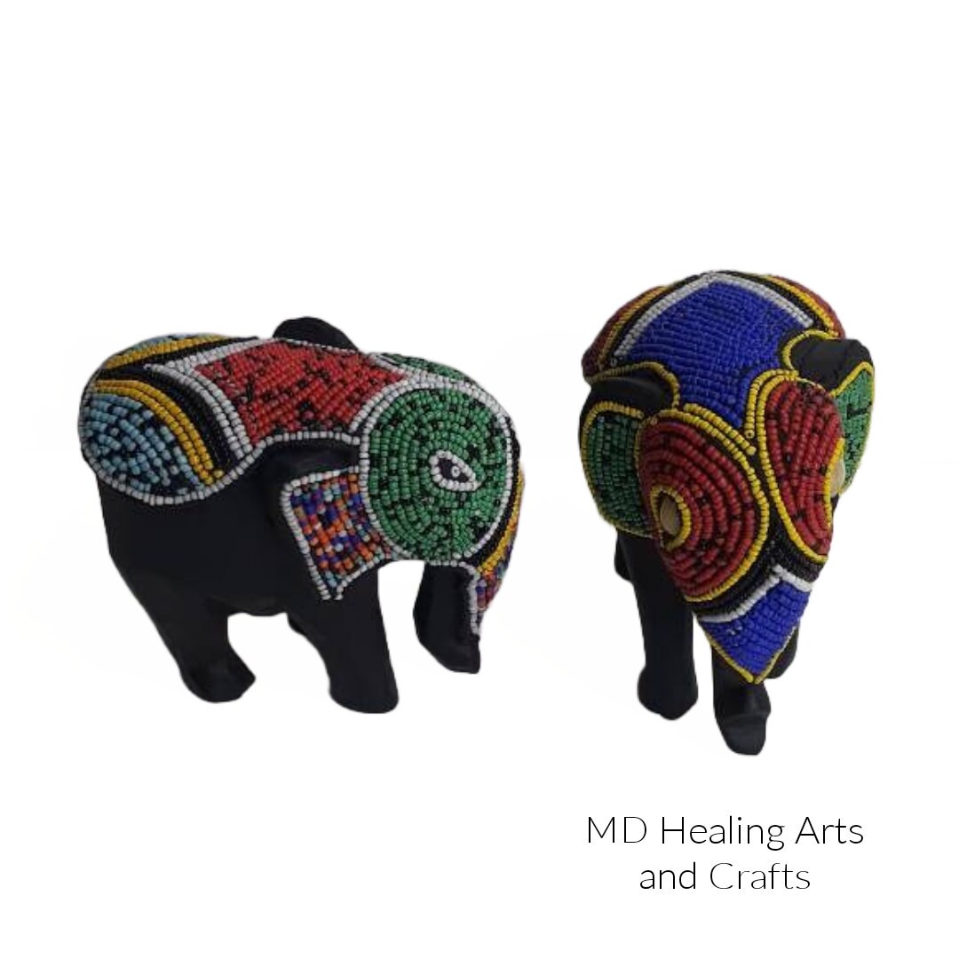 African Beaded Elephants,african Elephant, African Tribal Art,elephant ...