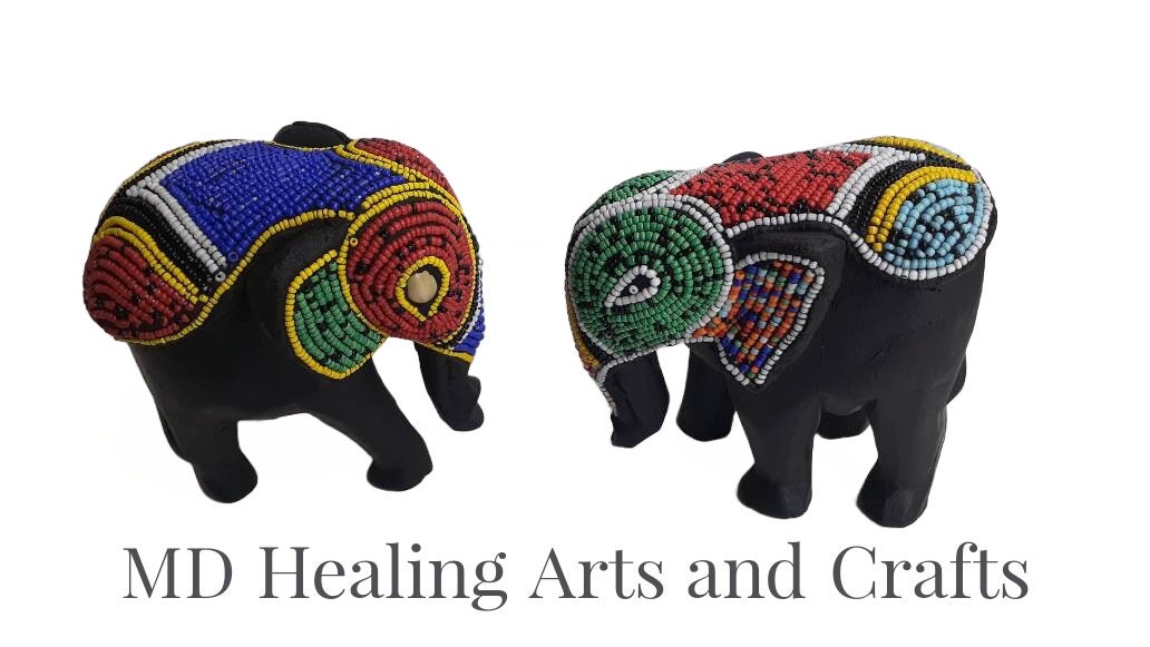 African Beaded Elephants,african Elephant, African Tribal Art,elephant ...