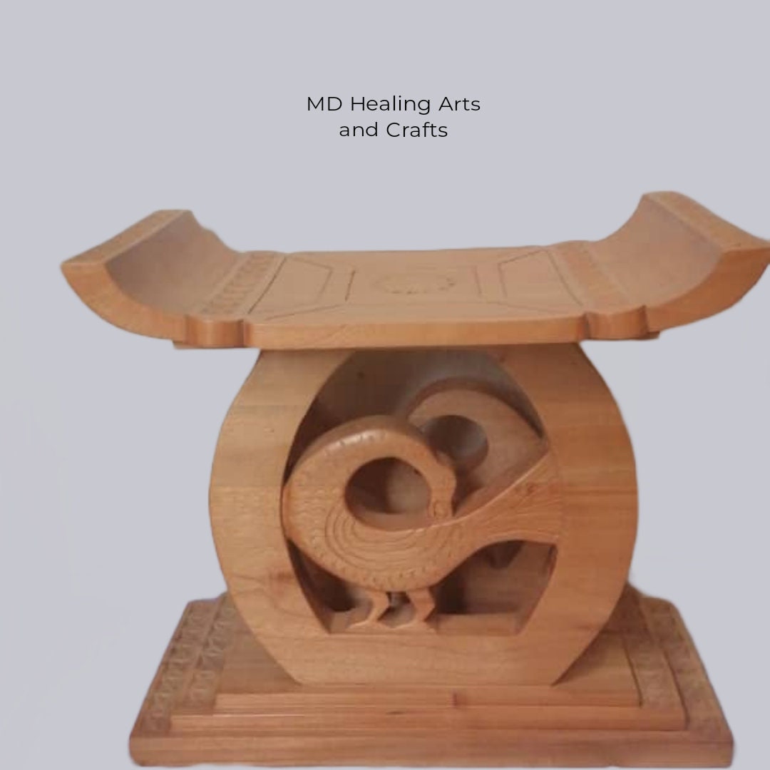 Sankofa Ashanti Stool, African Ashanti Stool, African Royal Stool ...