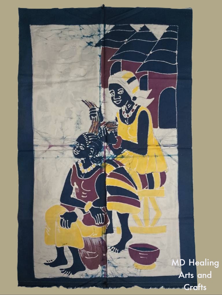 Batik Wall Hanging,batique Wall Hanging,african Batik Art,vintage Batik ...