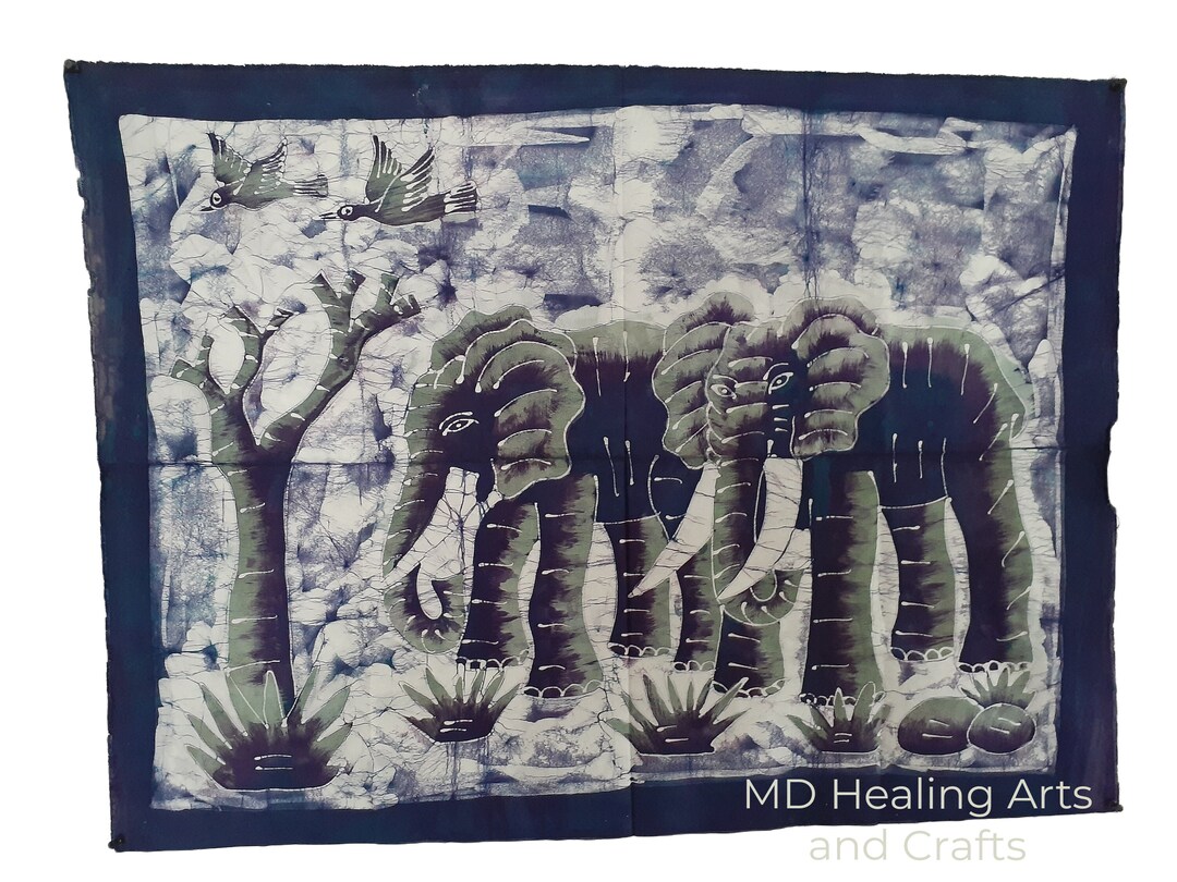 Batik Wall Hanging,african Batik Fabric, Handmade Batik Art,vintage ...
