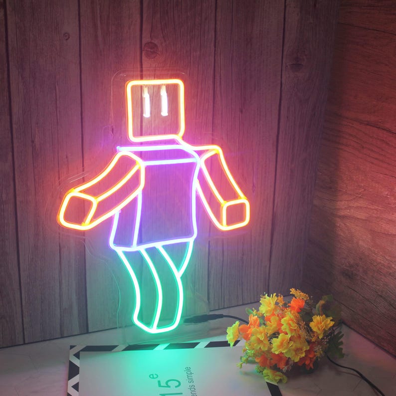 Roblox Themed Neon Sign for Wall Decor, Kids' Room Decor，roblox Art ...