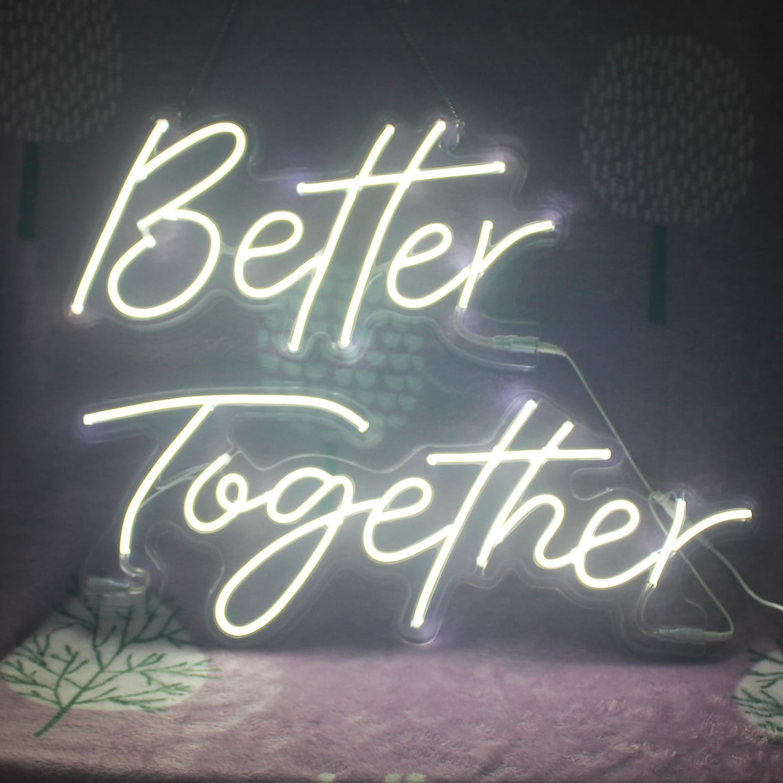 Better Together LED Neon Sign for Wedding Engagement Party or ...