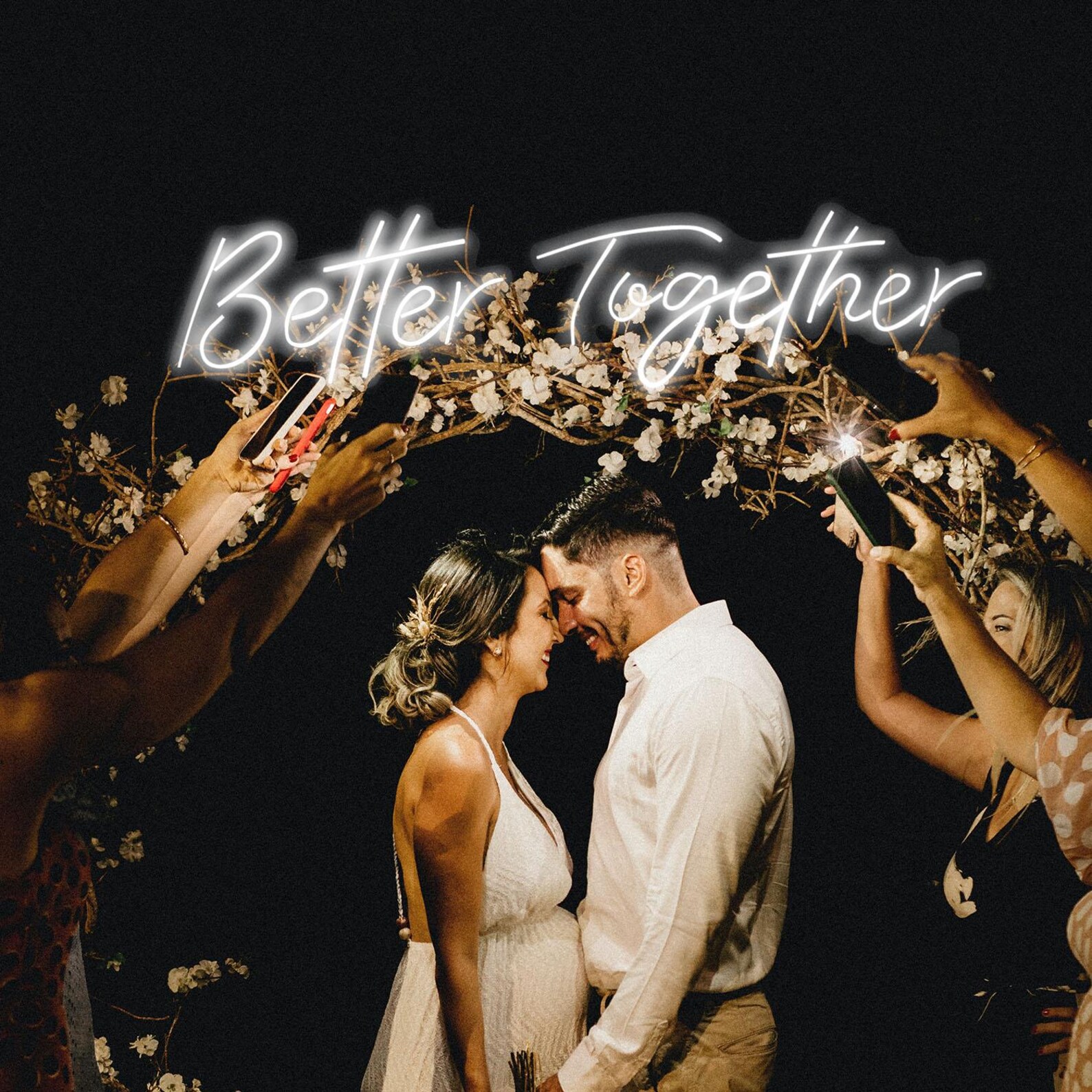 Better Together LED Neon Sign for Wedding， Engagement Party， or ...