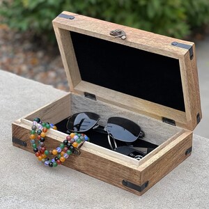 Hand Carved Jewelry Trinket Keepsake Wooden Storage Box - Etsy