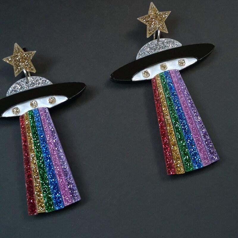 Wacky Earrings - Etsy