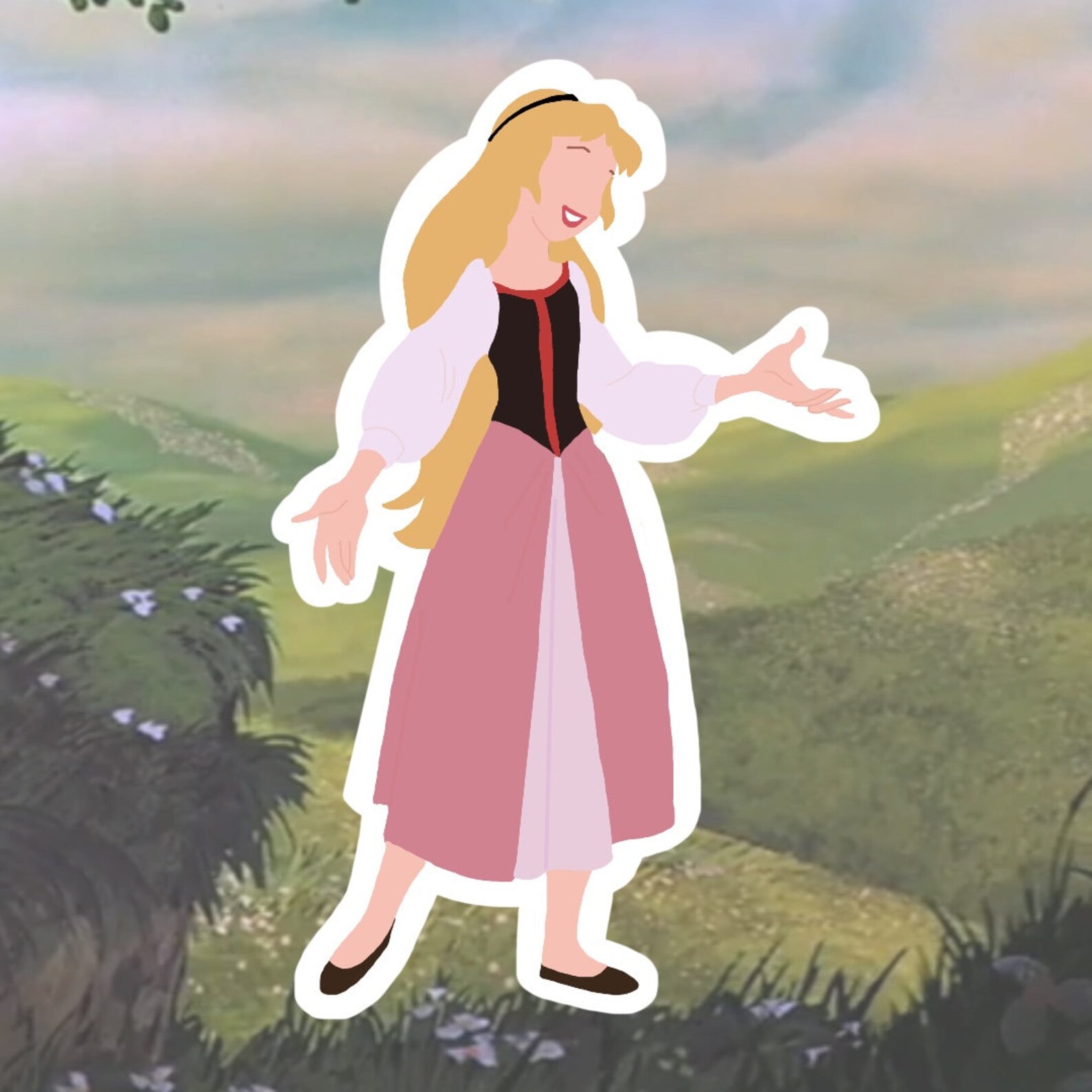 Unofficial Disney Princesses Vinyl Stickers - Etsy