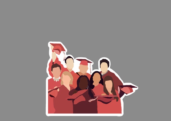 Glee Graduation Vinyl Sticker | Etsy