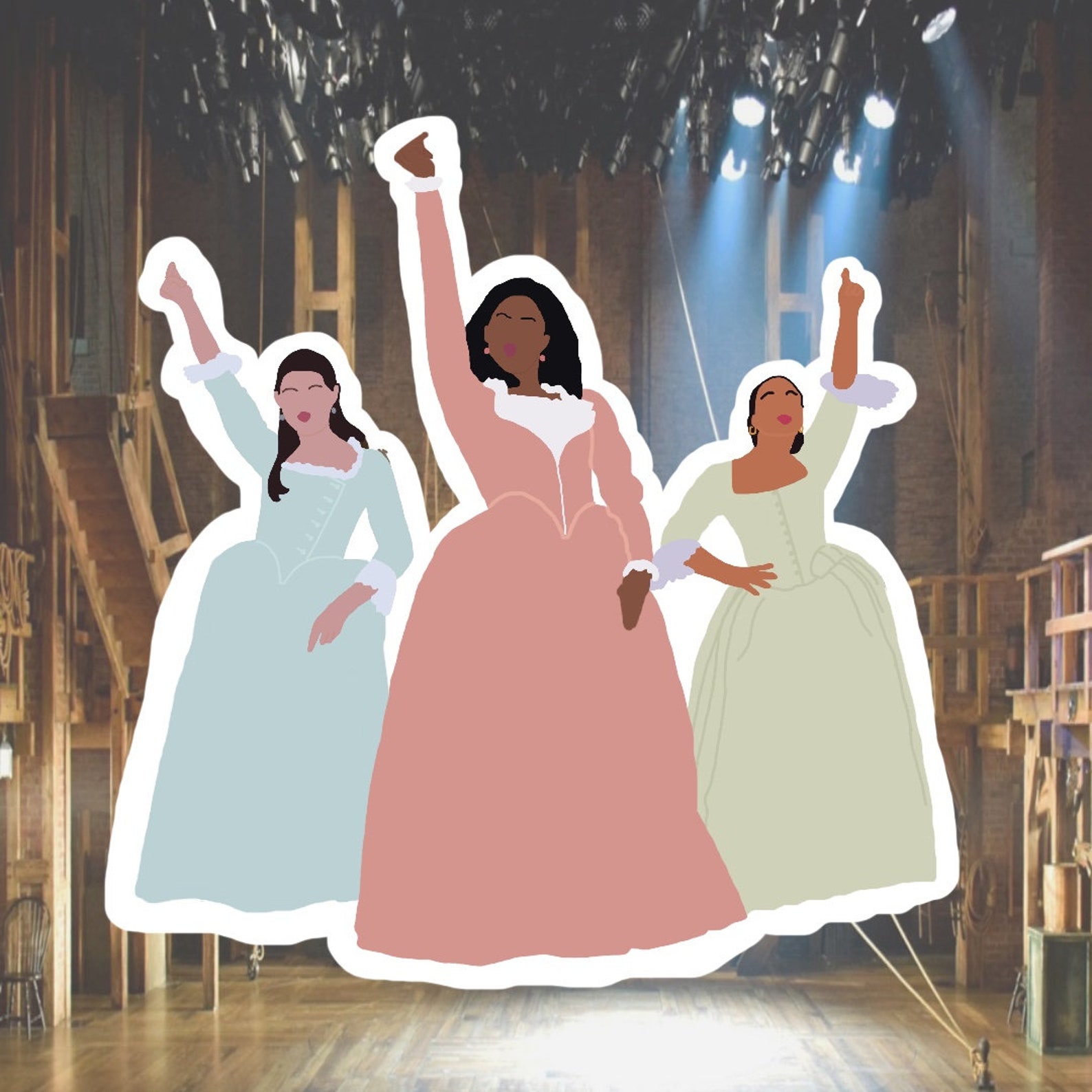 Hamilton Vinyl Stickers - Etsy