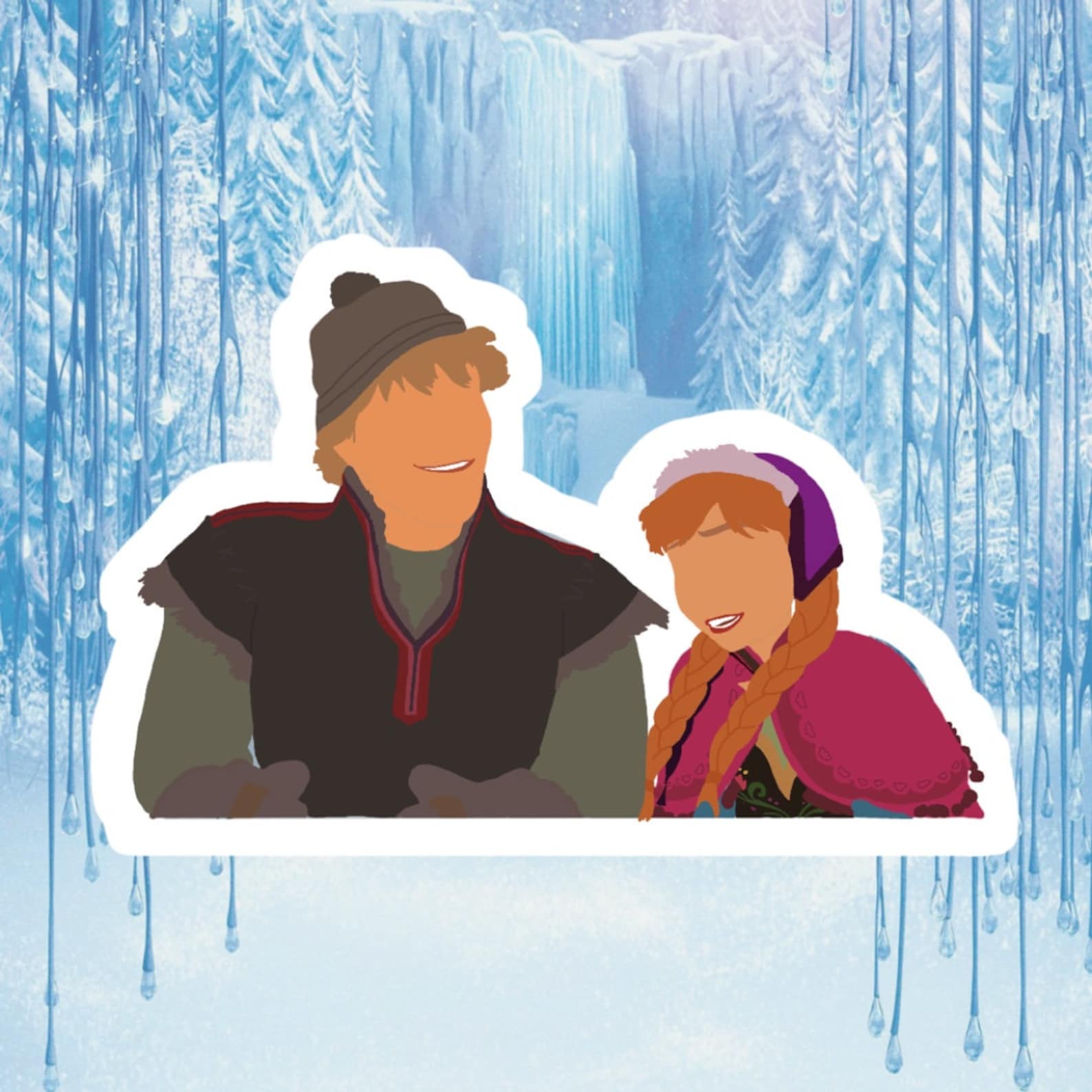 Disney Couples Vinyl Stickers - Etsy