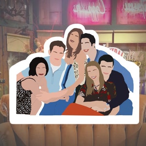 FRIENDS Vinyl Stickers - Etsy