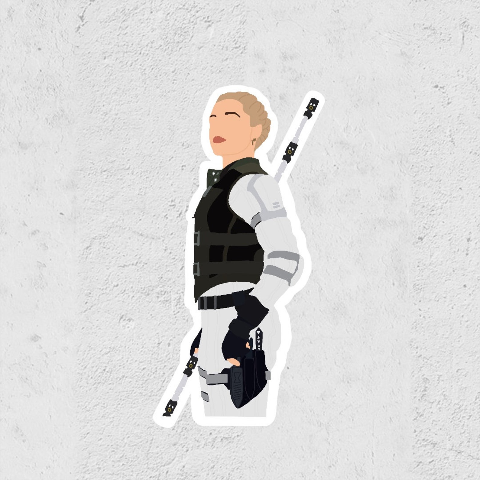 Black Widow Vinyl Stickers - Etsy