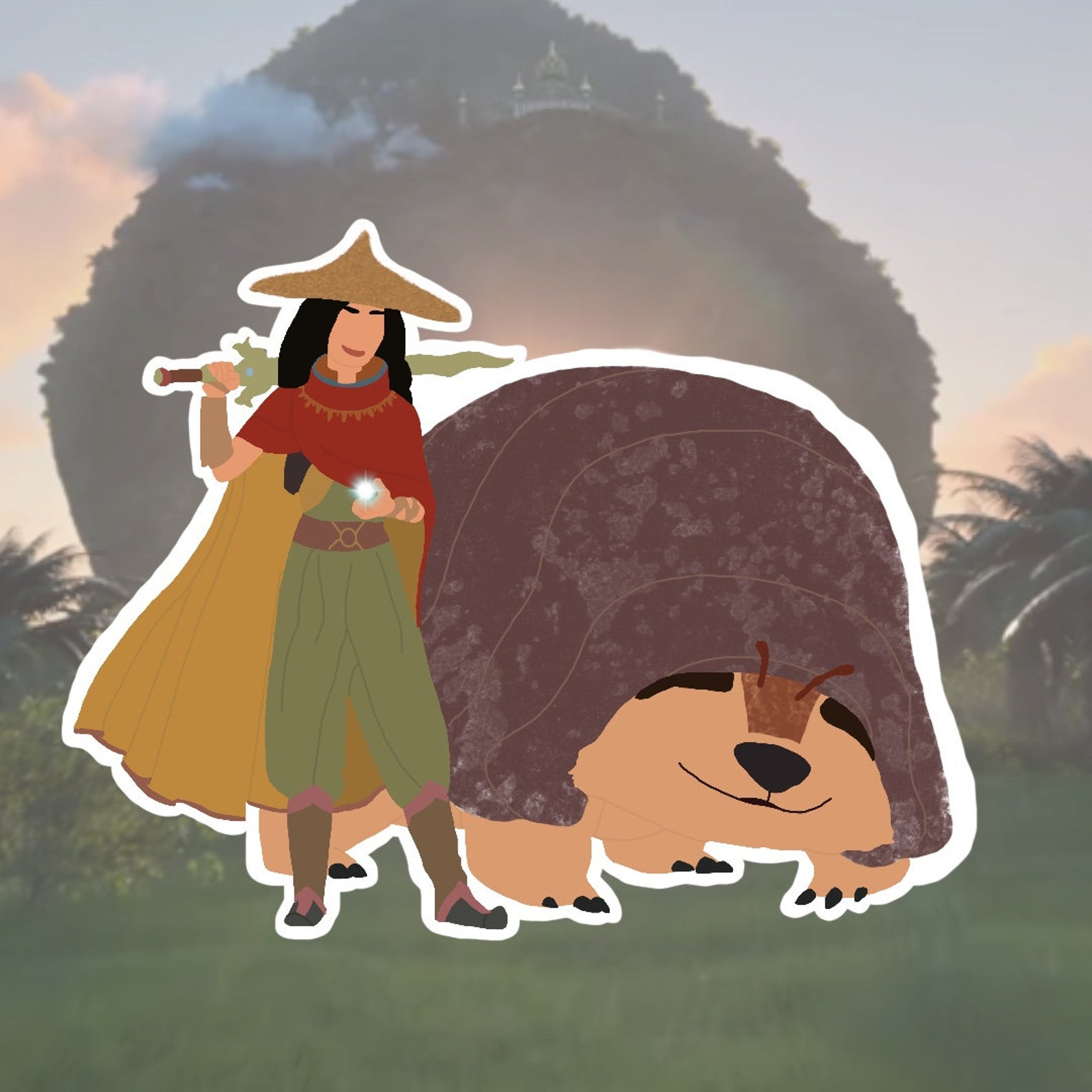 Raya and the Last Dragon Vinyl Stickers - Etsy