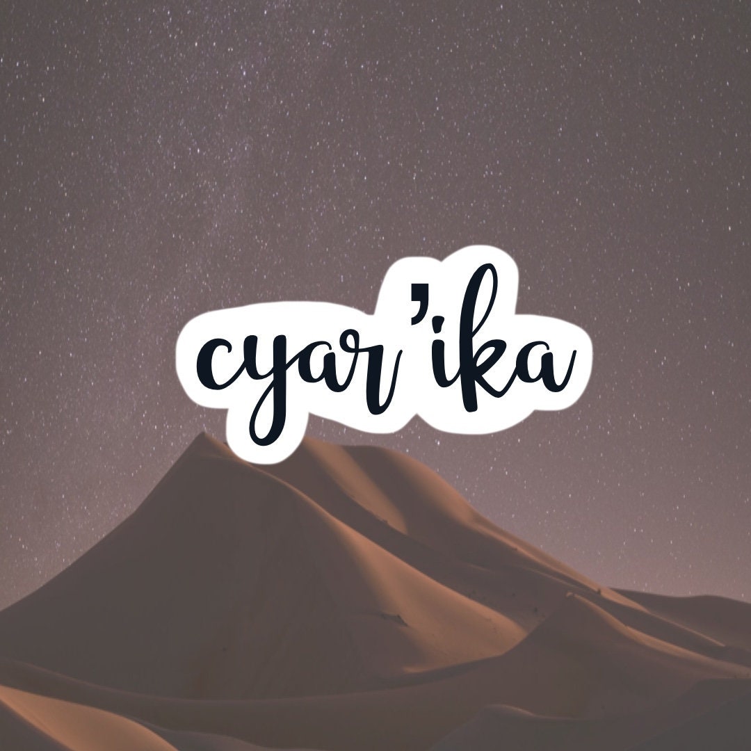 Cyar'ika - Mandalorian Inspired Vinyl Sticker - Etsy