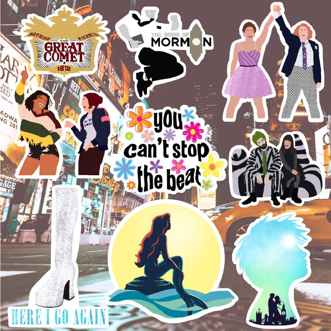 Broadway Vinyl Stickers - Etsy