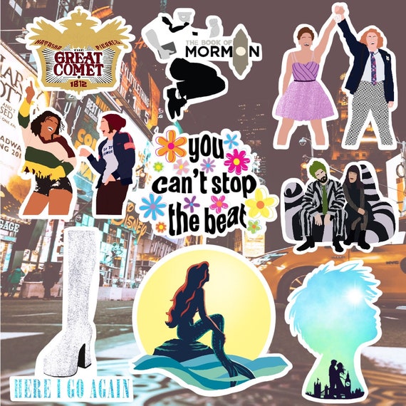 Broadway Vinyl Stickers - Etsy