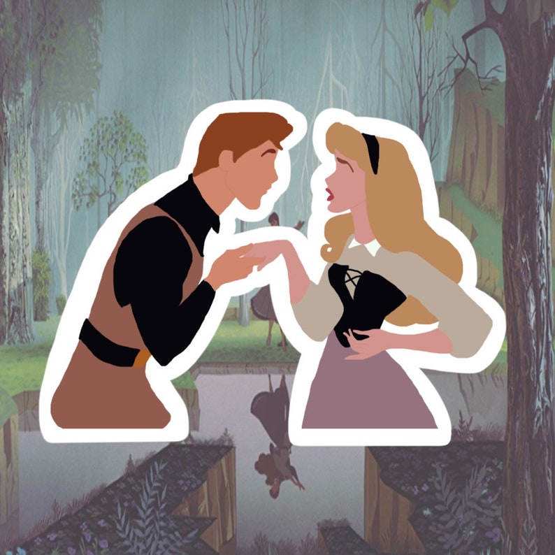 Disney Couples Vinyl Stickers - Etsy