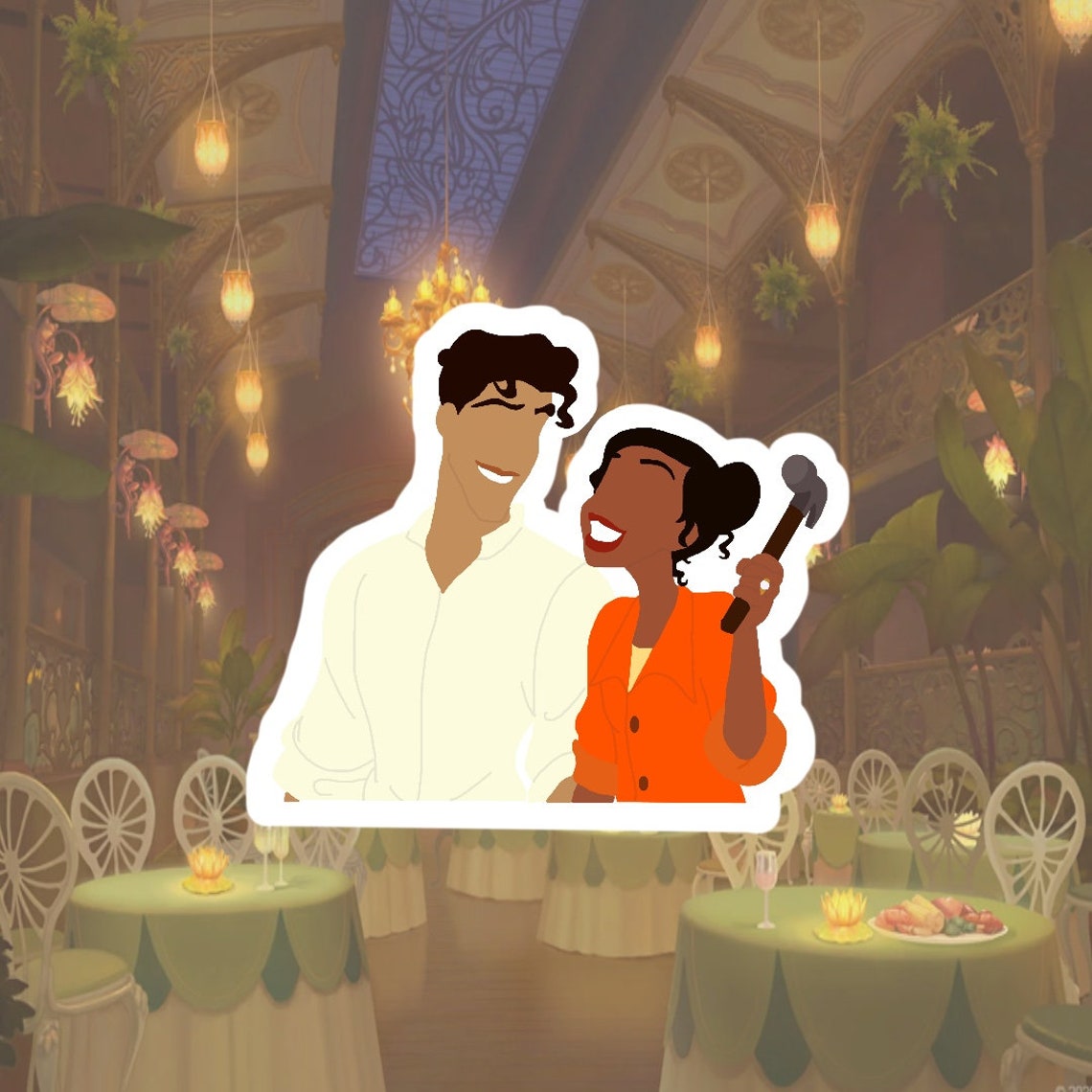 Disney Couples Vinyl Stickers - Etsy