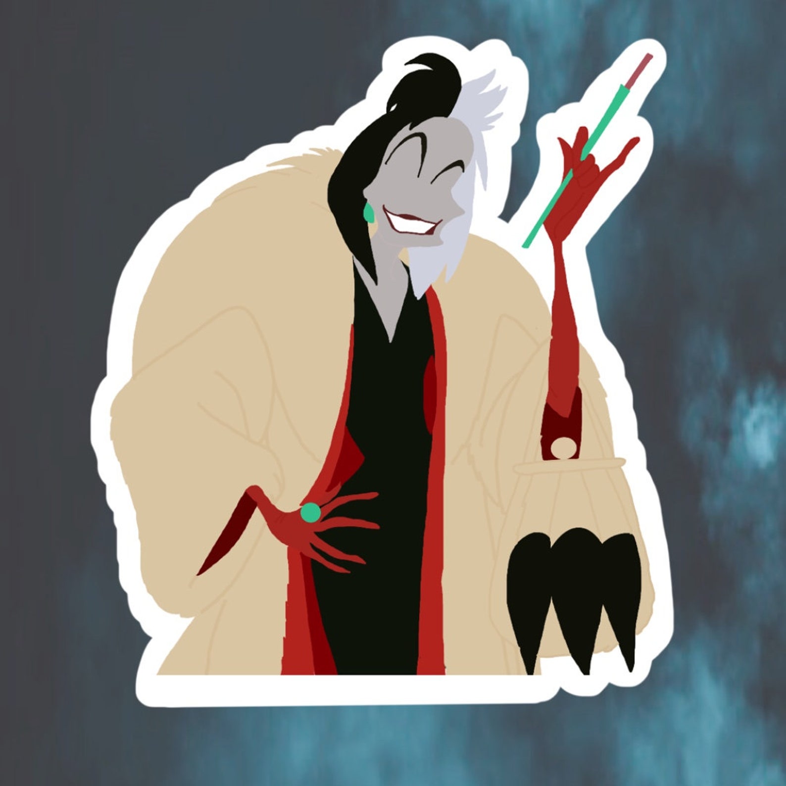 Disney Villains Vinyl Stickers - Etsy