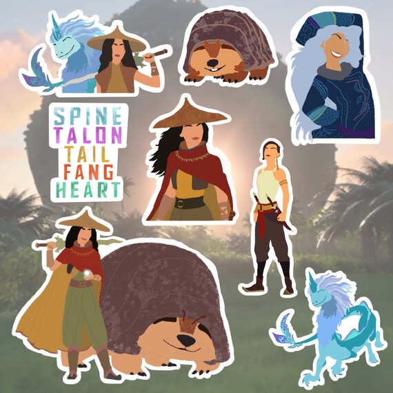 Raya and the Last Dragon Vinyl Stickers - Etsy