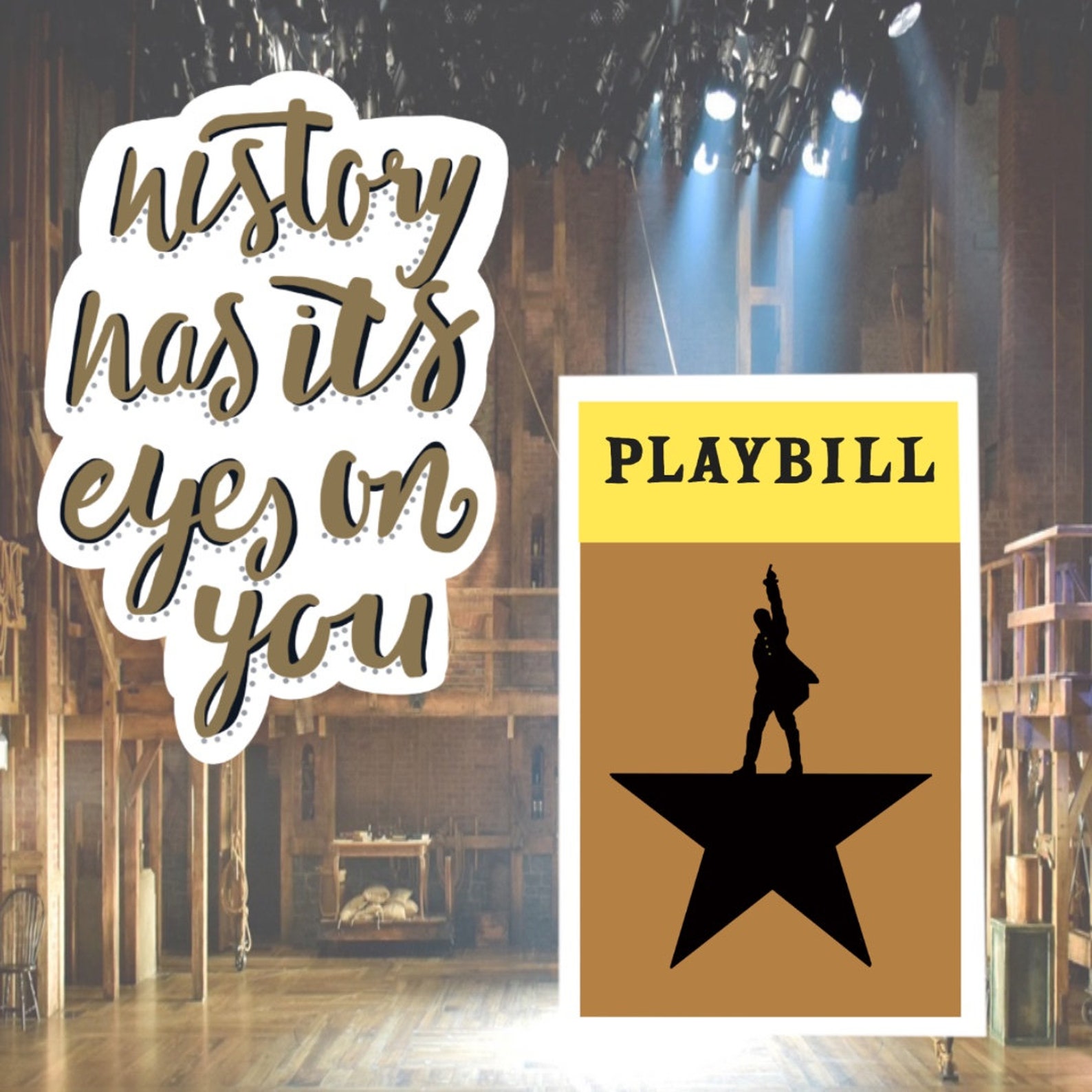 Hamilton Vinyl Stickers - Etsy