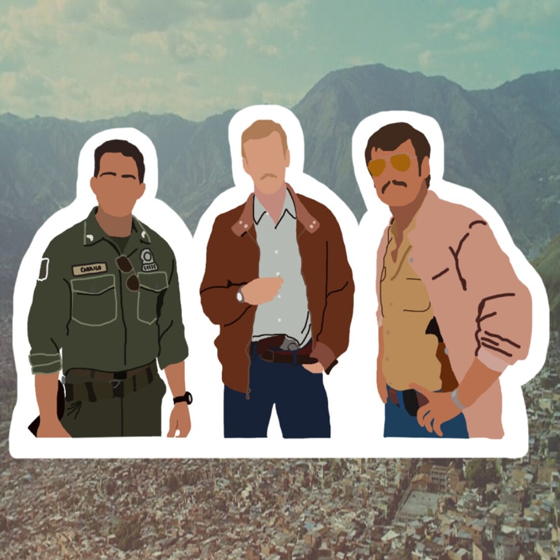 Narcos Sticker Netflix | Etsy