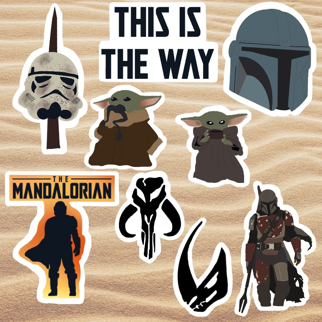 The Mandalorian Vinyl Stickers - Etsy