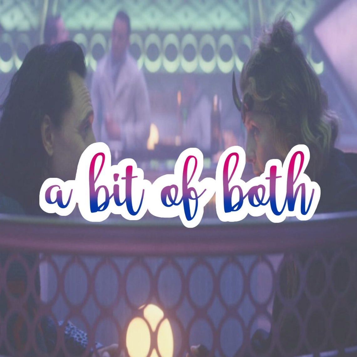 A Bit of Both Loki Inspired Vinyl Sticker - Etsy