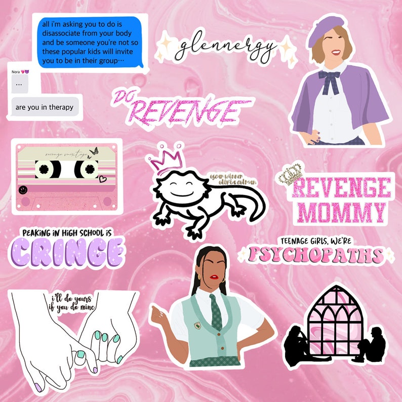 Do Revenge Vinyl Stickers - Etsy