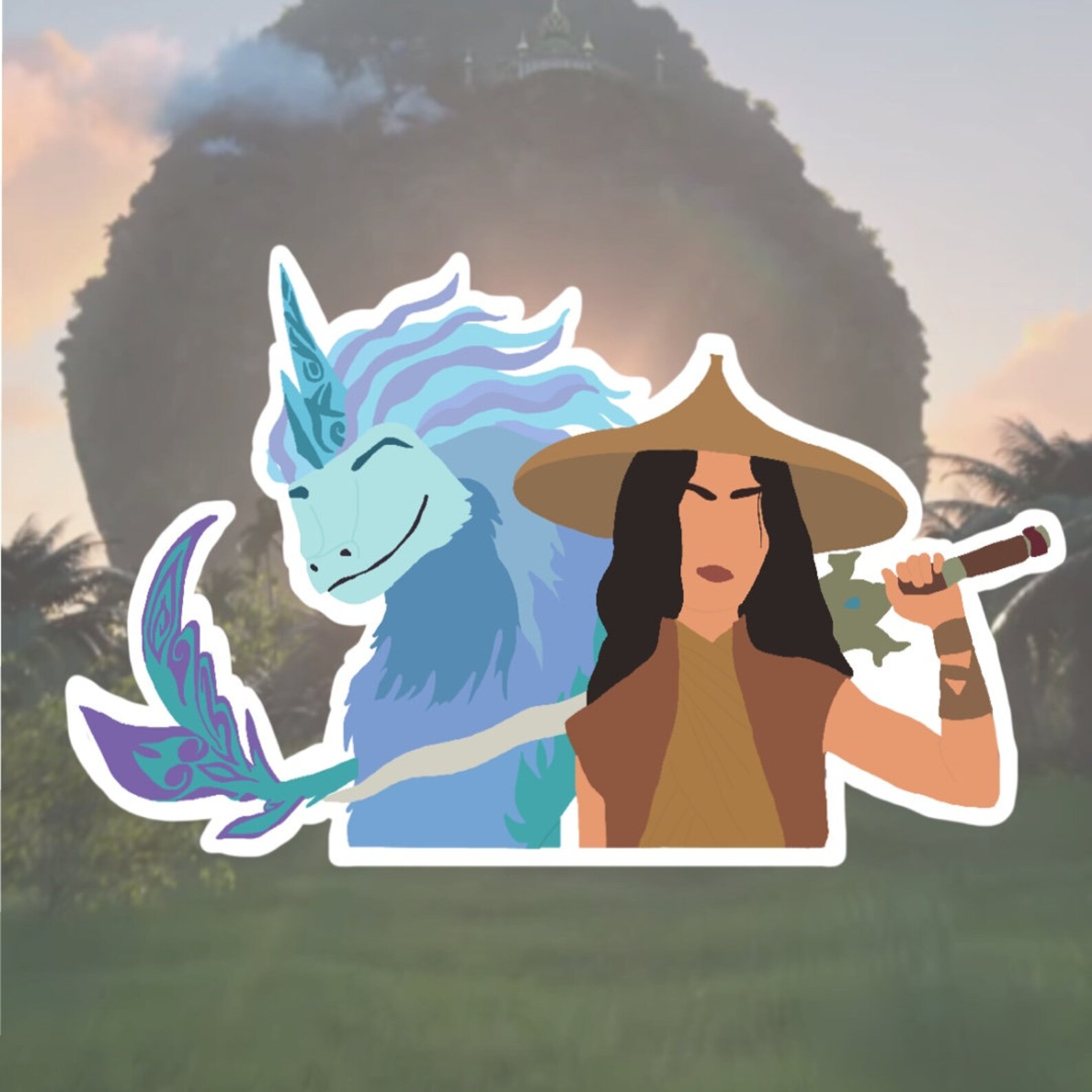 Raya and the Last Dragon Vinyl Stickers - Etsy