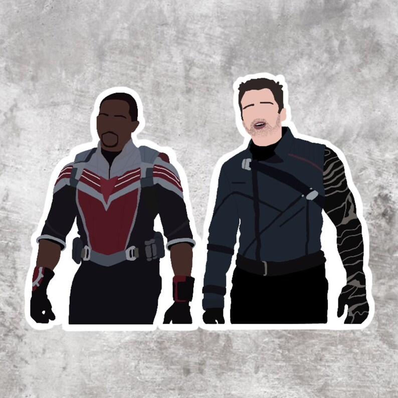 The Falcon and the Winter Soldier Vinyl Stickers TFATWS | Etsy