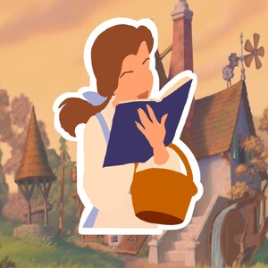 Belle Vinyl Sticker Trio - Etsy