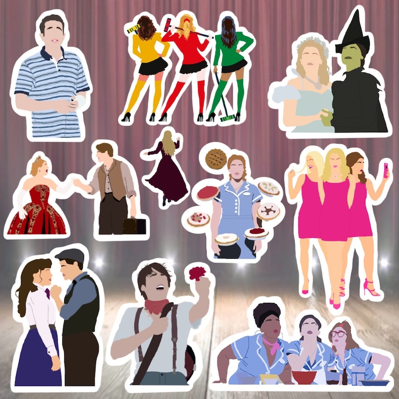 Broadway Vinyl Stickers - Etsy