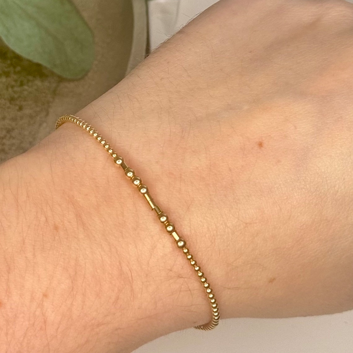 Secret Message Morse Code Bracelet Unique Womens Jewelry Customized ...