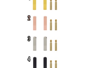 Colorful Metal Aglets Screw on Aglet Premium Lace Tips for Shoelaces ...