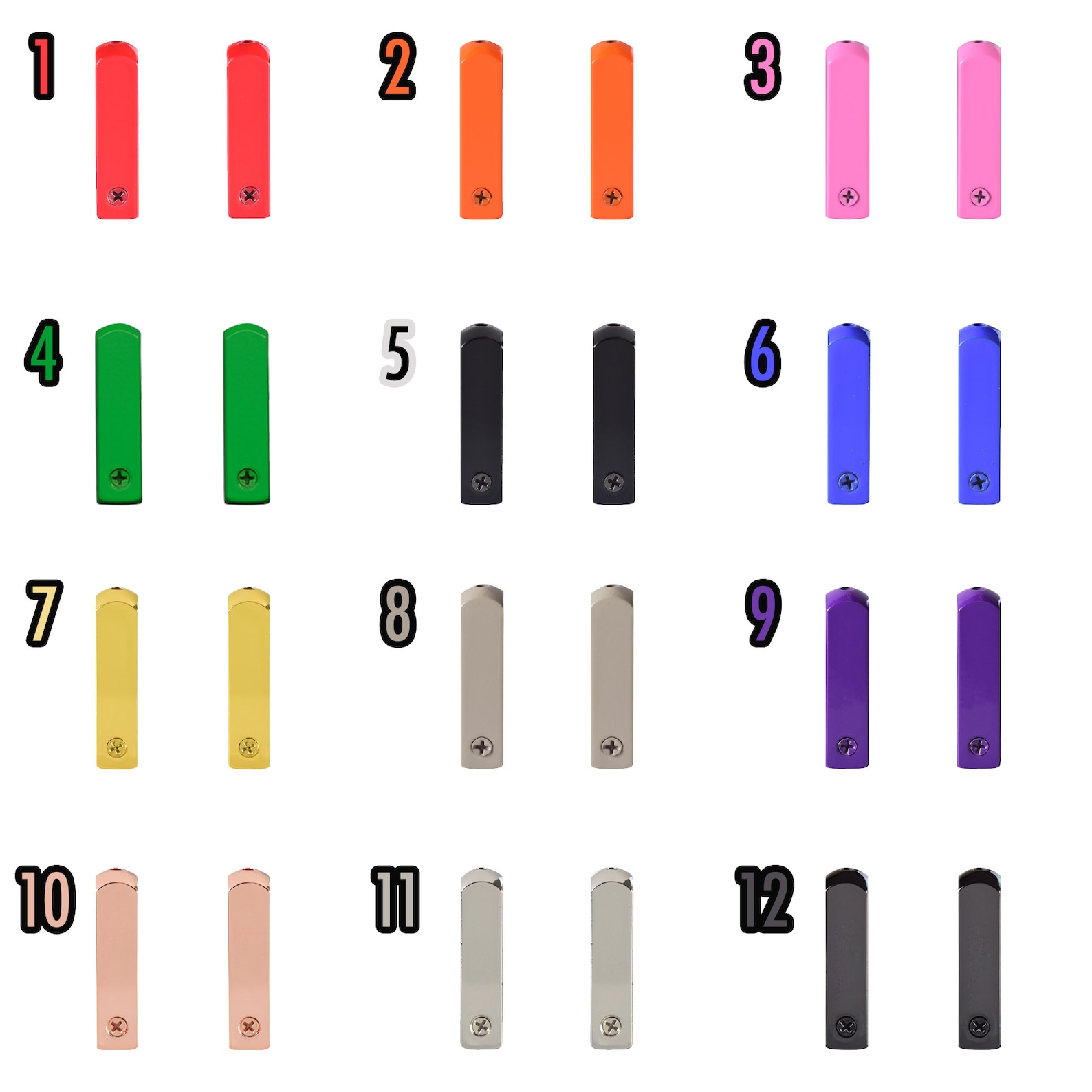 Colorful Metal Aglets Screw on Aglet Premium Lace Tips for Shoelaces ...