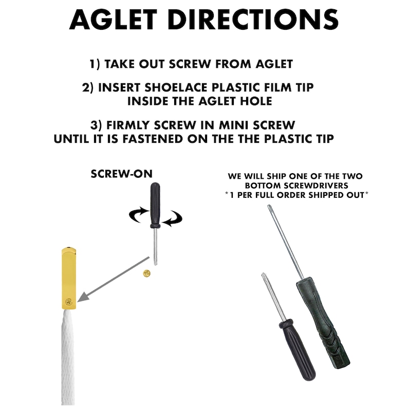 Colorful Metal Aglets Screw on Aglet Premium Lace Tips for Shoelaces Drawstrings Hoodies Shorts ...