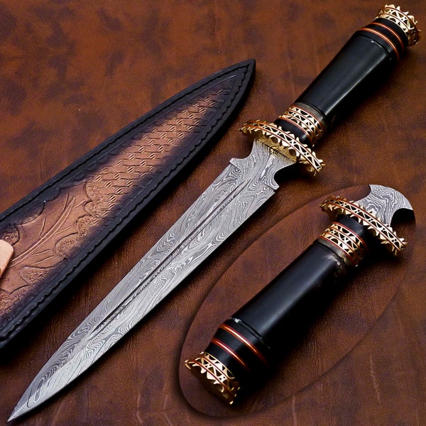 Damascus Dagger - Etsy