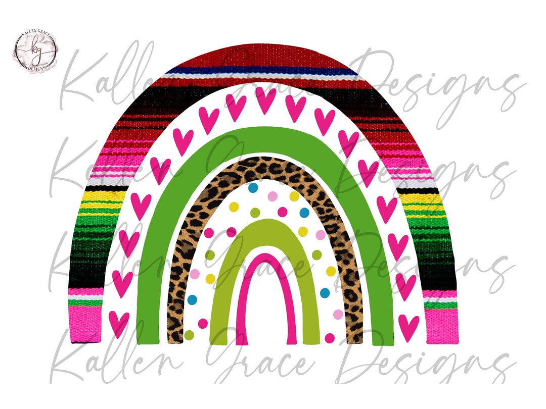 Serape Rainbow Sublimation Digital Download - Etsy