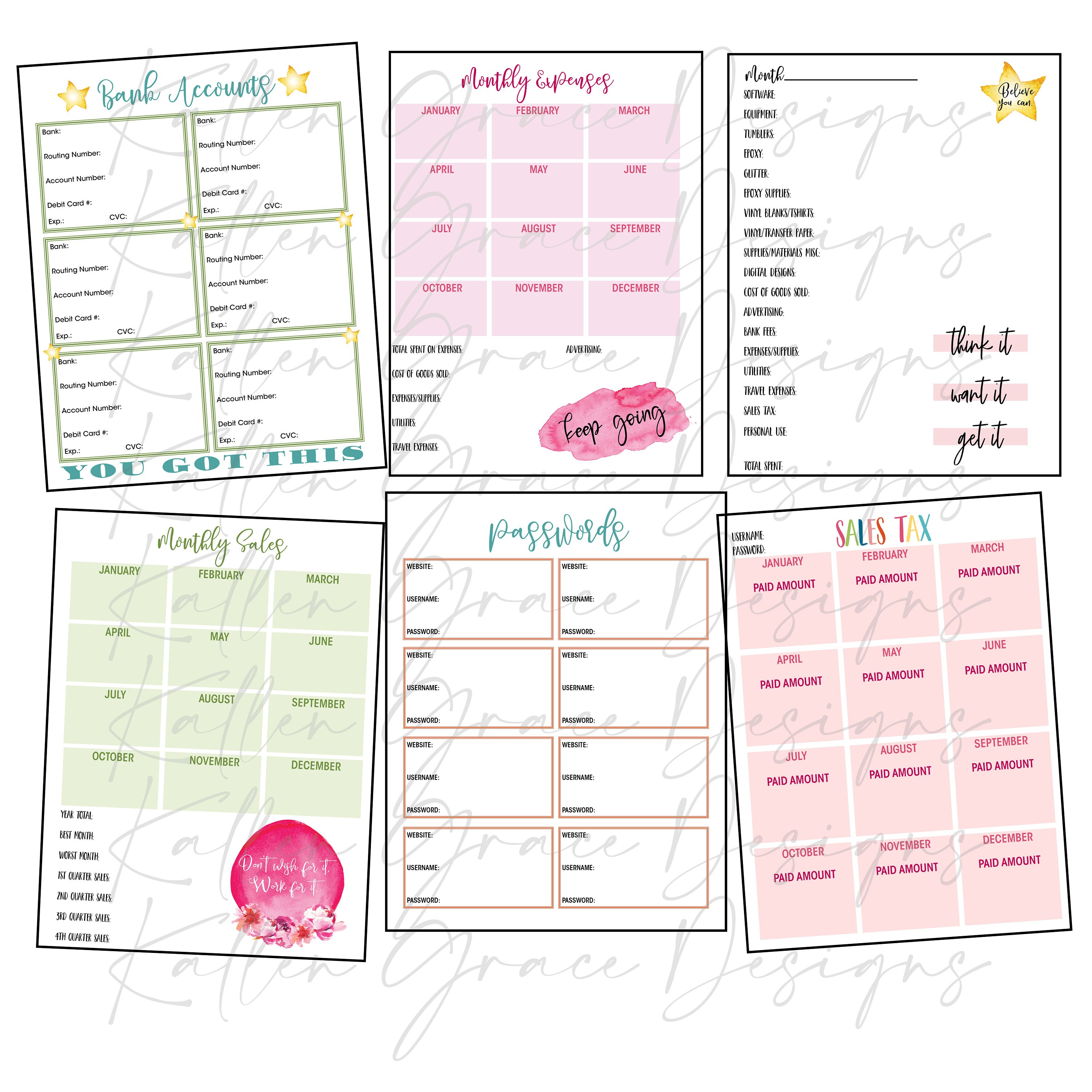 Business Organizational Book Digital Download - Etsy UK