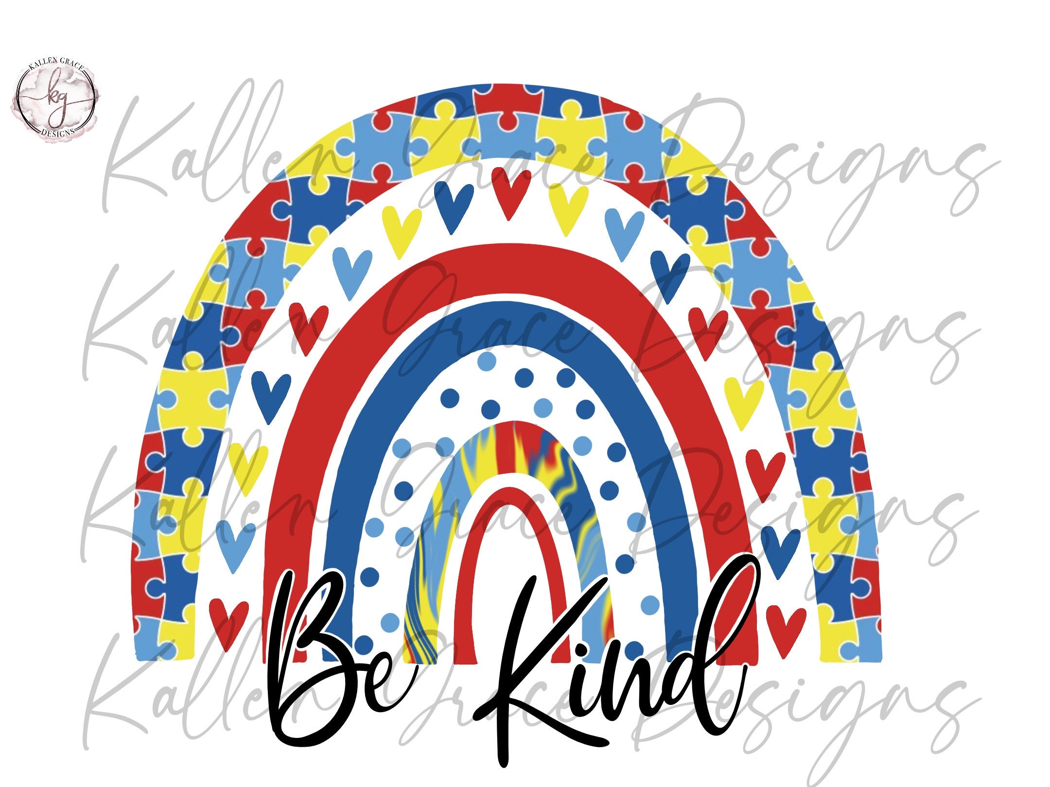 Autism Awareness Rainbow Digital Download - Etsy
