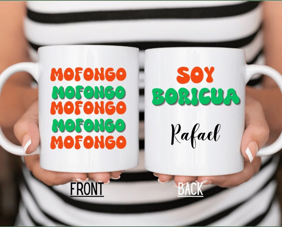Regalo Personalizado Familia Amigo Dominicano Puertoriqueño Mofongo Cup ...