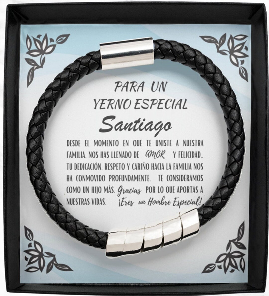 Pulsera Personalizada Para Un Yerno Especial Pulsera Para Yerno Con ...